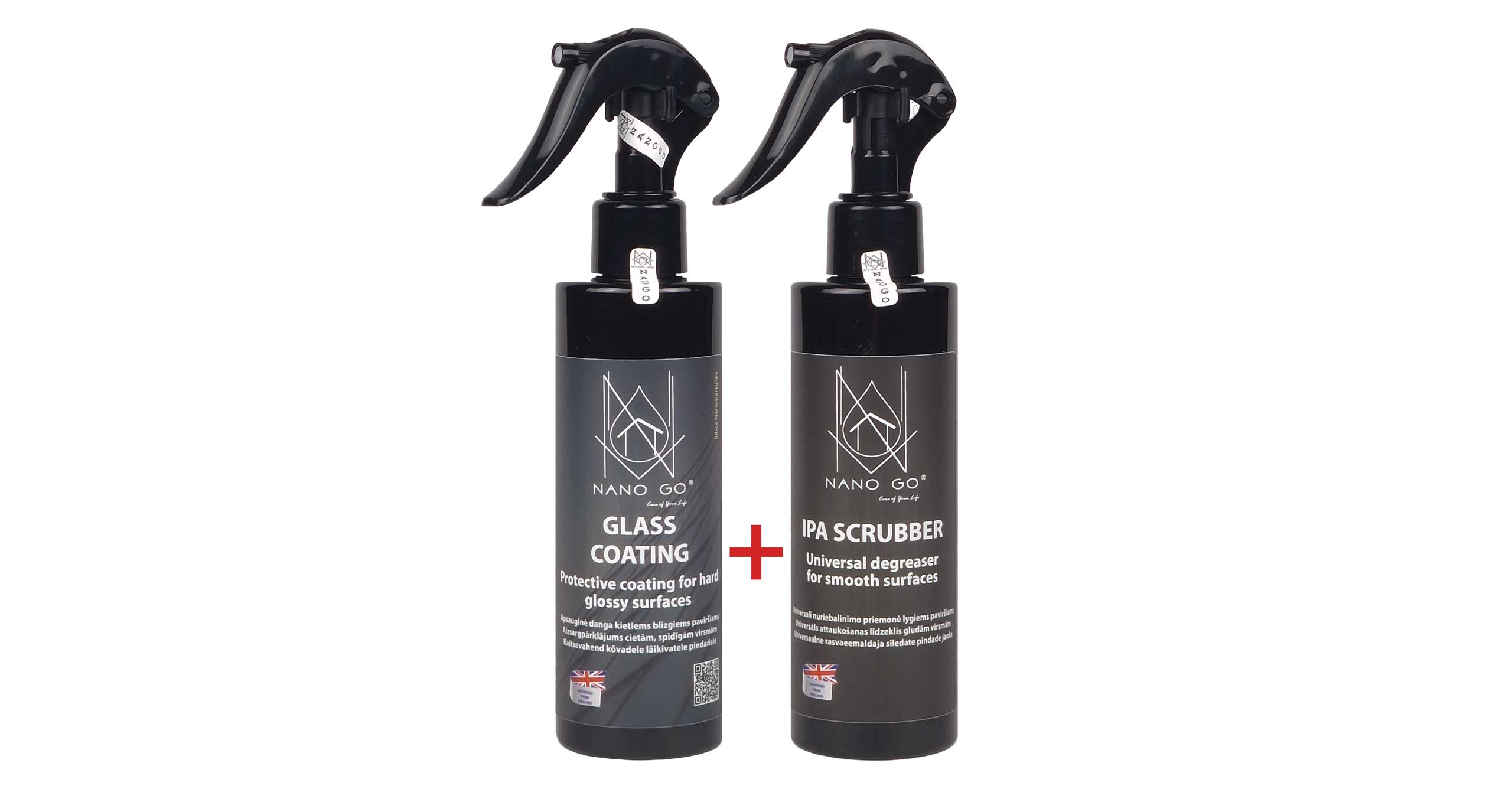Lasin nanopinnoite + esipuhdistusaine | NANO GO Suomi